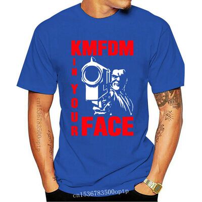 T-Shirt 1995 KMFDM In Your Face Concert Tour Vintage Reprint