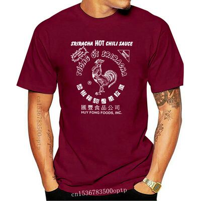 Men tshirt Short sleeve Sriracha T shirt T Shirt Women t-shi