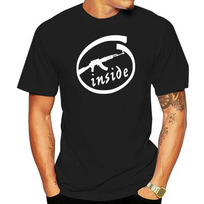 Ak 47 – T-Shirt manches courtes pour homme, Slim, avec int