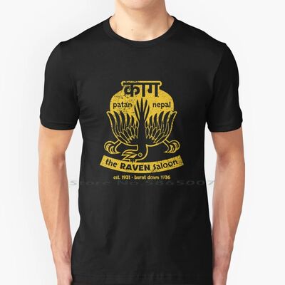 The Raven T-Shirt 100% Cotton T Shirt Indiana Jones 80s Movi