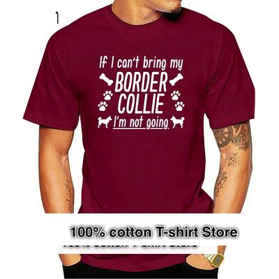 Men's Border Collie t shirt personalized cotton Crew Neck St