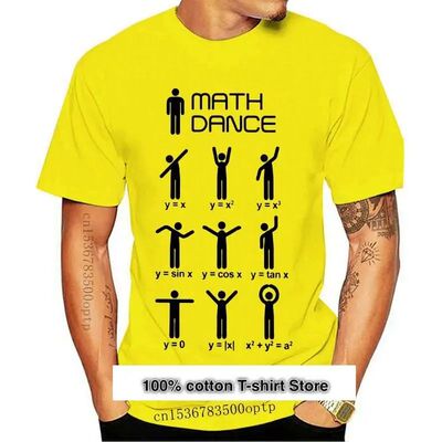 Camiseta de matemáticas para hombre, ropa de algodón puro,