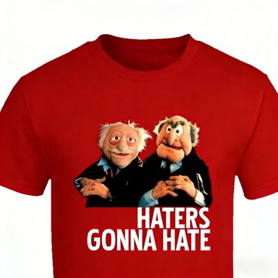 Vintage Statler and Waldorf Puppets Funny Haters Gonna Hate