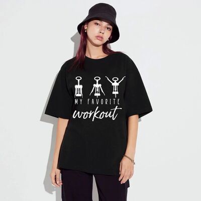 Favorite Workout T shirt Summer Tops Graphic Tops Summer Ret