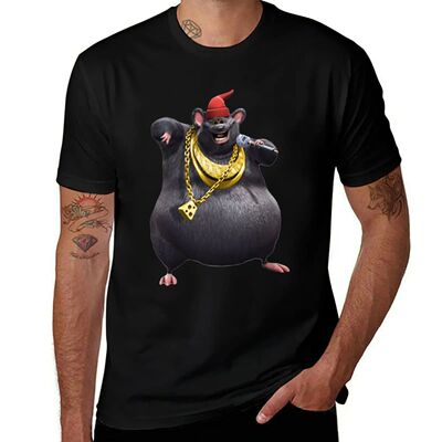 Biggie Cheese Rat T-Shirt anime t shirts vintage graphic tee