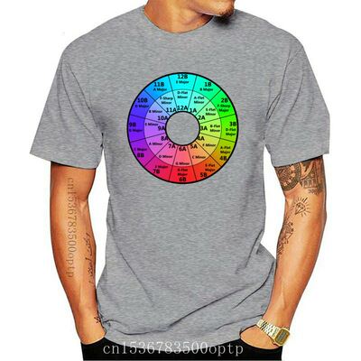 Mens Fashion Clothing Harmonic Mixing Camelot Wheel 100% Cot