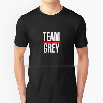 Team Grey 100% Cotton T Shirt Greys Anatomy Tee Short Sleeve