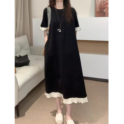 长款t恤裙直筒孕妇懒人连衣裙