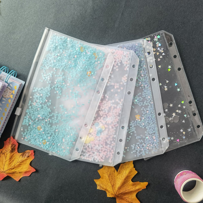 Binder Pockets Binder Zipper Folders 6 Ring Notebook Divider