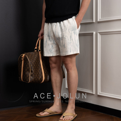 【海与浪】白色休闲四分短裤