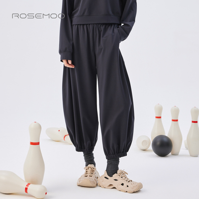 容子木ROSEMOO25秋【商场同款】柔软高弹收脚口运动裤RSS3KP265B