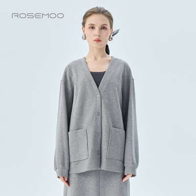 容子木ROSEMOO26秋【商场同款】微弹大口袋开衫外套RWM3NC024T