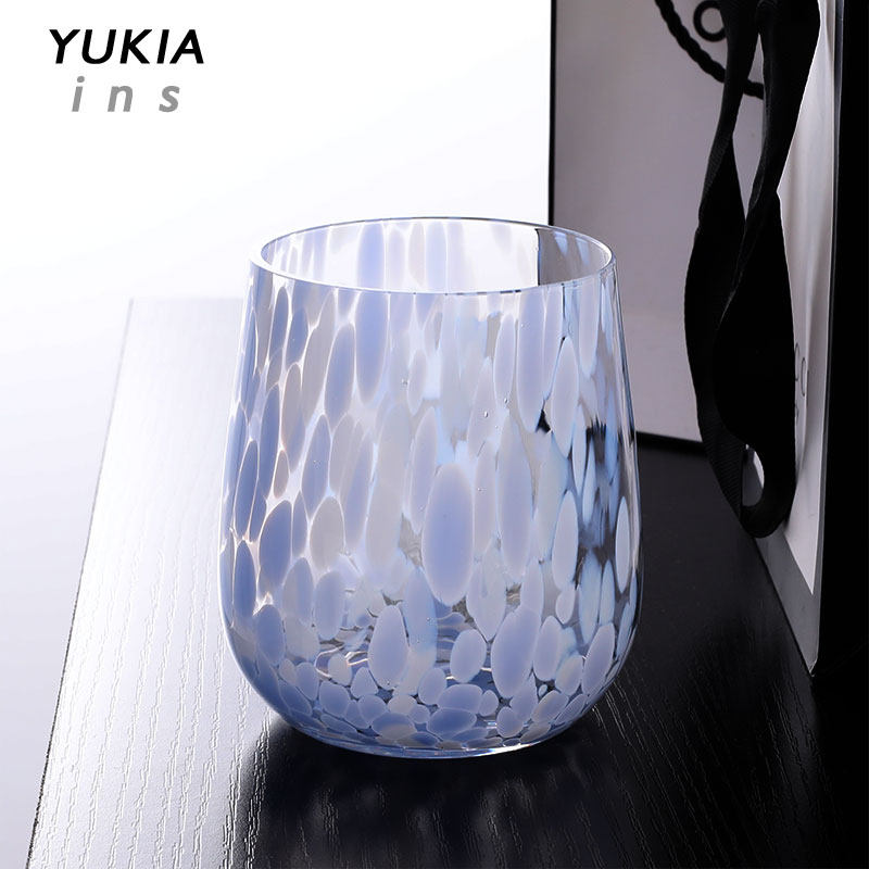 Yuki雪浅中古玻璃店 风雪归人杯 日式威士忌杯洋酒杯啤酒杯子硝子