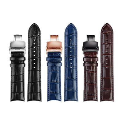 适配劳力士切利尼弧形真皮表带