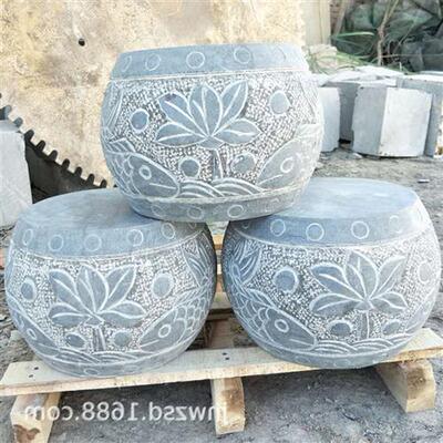 古建柱脚石厂家寺庙石头柱基制作价格大殿雕花石柱础图片