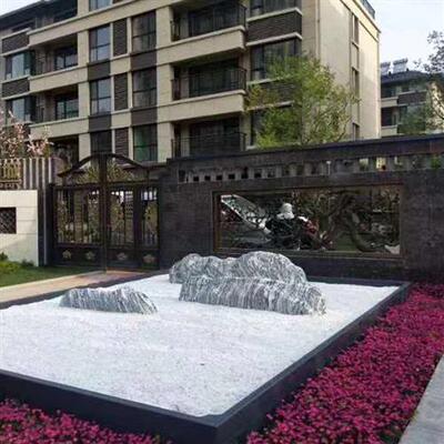雪浪石头切片组合景观石公园酒店中小型雪浪造景石雕雕塑摆件厂家