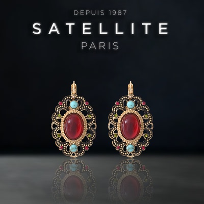 SATELLITE ULTIMA系列耳环纯手工高品质小众设计耳饰轻奢简约优雅