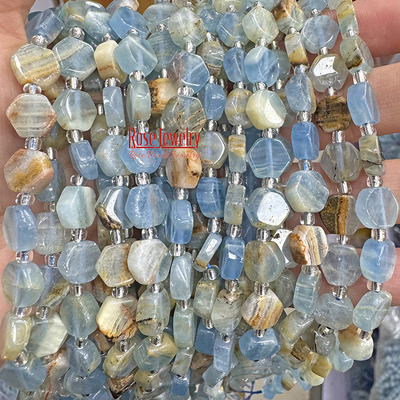 方解六边形 六边形方解石串珠  手工编织手链项链饰品配件