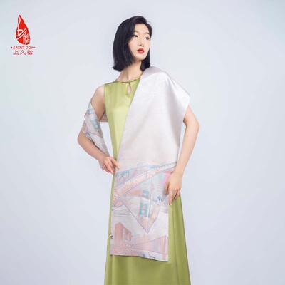 上久楷春秋冬女宋锦长巾