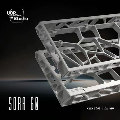 UR SORA60v2 镂空 CNC铝合金外壳  兼容WOOTING60HE+