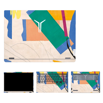 联想纹理水彩不留胶笔记本贴膜