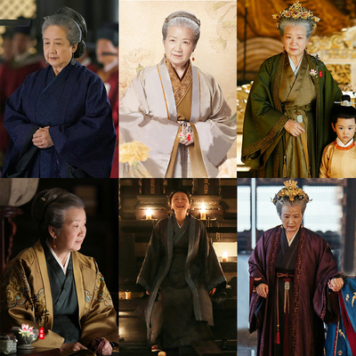 影视古装嘉南传同款老太太汉服夫人少奶奶写真服舞台服话剧演出服