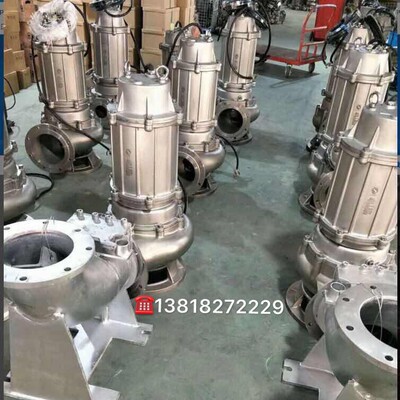 BWQ耐酸碱泵304不锈钢潜污水泵防爆潜水排污泵316L污水提升淤泥泵