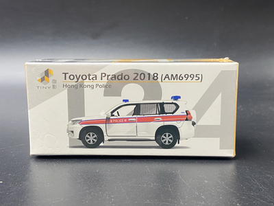 TINY 微影 丰田 普拉多 Prado 警车 AM6995 合金汽车模型 124