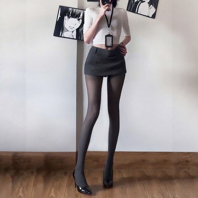 春秋冬季深灰女打底裤夏季百搭简