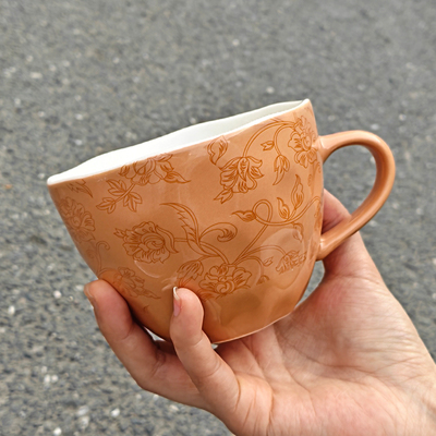 食魔师复古陶瓷马克杯尾货清仓处理文艺风家用早餐杯咖啡杯 400ML