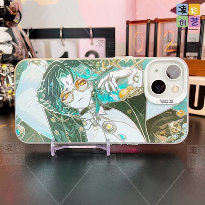 凌彩创艺原神芙宁娜魈茜特菈莉手机壳适用苹果17promax华为vivoiqoo13小米17一加ace5红米k80至尊IMD彩银壳