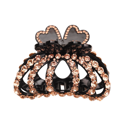 大号盘头发夹抓子韩版水钻