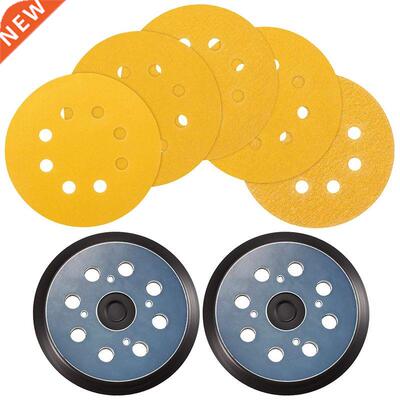 2 Peces Sander Pad Replaces 5 nch 8 Hole Hook and Loop Orb