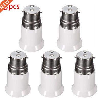 5pcs B22 To E27 Led Lamp Bulb Base Conversion Holder B22 To