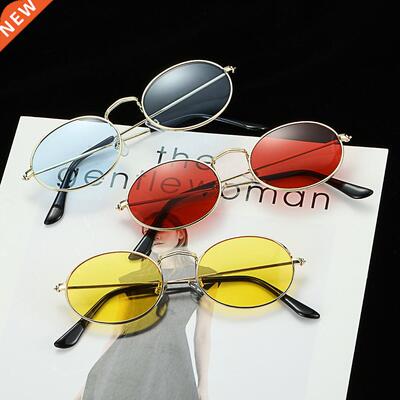 Cute Se Small Frame Retro Oval Sunglasses Vintage Goggle E