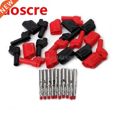 10Pcs 4mm Male Sheath Stackable Banana Plug Wire Sder Conn