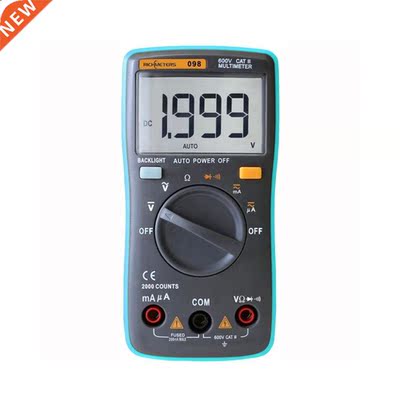 RM098 LCD Digital Multimeter DMM DC AC Voltage Current Resi