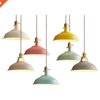 Modern Nordic Pendant Lights Iron Lampshade LED Hanging Lamp