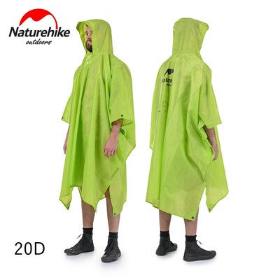 Single Person Poncho Raincoat Backpack Cover Outdoor Awning