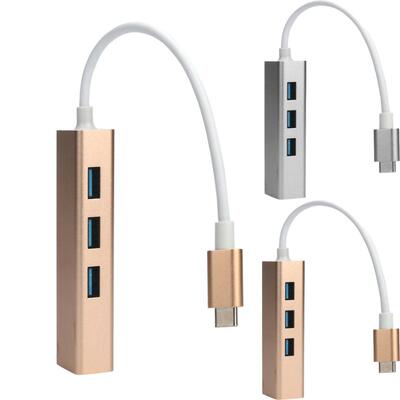 D USB .1 Type C to HUB  Port & RJ45 Gigabit Ethernet Ada