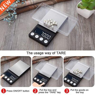 Precision 0.1g/0.01g Digital Pocket Scale Balance Jewelry Po