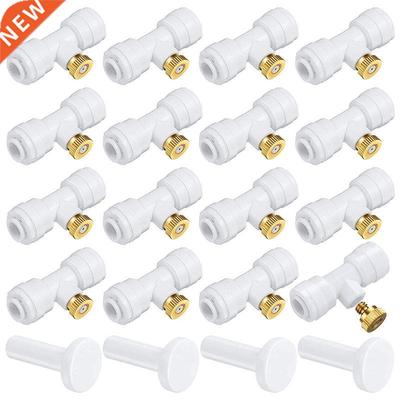 16 Pieces Brass Misting Nozzles Kit Atomizing Nozzle Kit 0.4