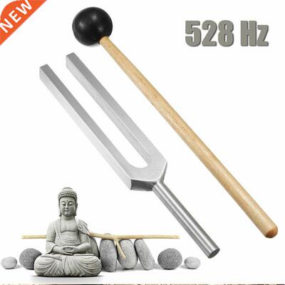 Tuning Fork 528C 528HZ Tuner with Mllet Set for DN Repir