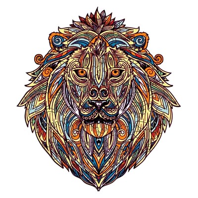 Family Play Game Collection Wooden Lion Jigsaw Puzzles102Pie