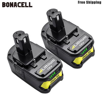 bonacell 6000mAh Li Ion Rechgeable Battery for RYOBI P108