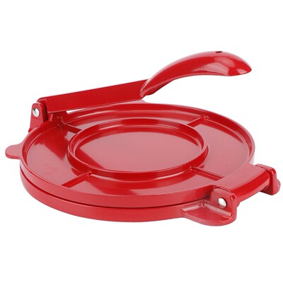 Portable 8in Red Tortilla Maker Machine Aluminum Alloy Folda