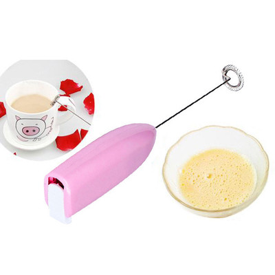 Fashion Pink Kitchen Electric Hand Whisk Mixer Coffee Milk E