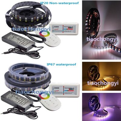 5M RGBW white 5050 600LED Double Row LED Strip +2.4G RGBW co