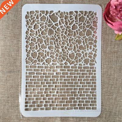 29cm 4 Vintge Florl Edge DIY Lyering Stencils Wll Pint