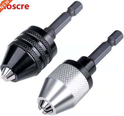 2PCS 0.3-6.5mm Keyless Drill Conversion Chuck Converter 3/8&